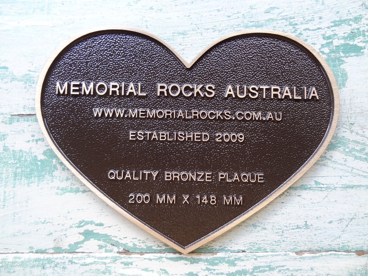 ALL BRONZE PLAQUES – Memorial Rocks Australia