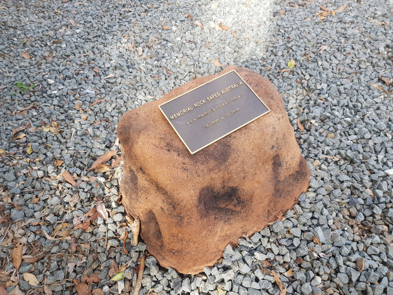 Memorial Rock Urn 1684 Large Brown – Memorial Rocks Australia