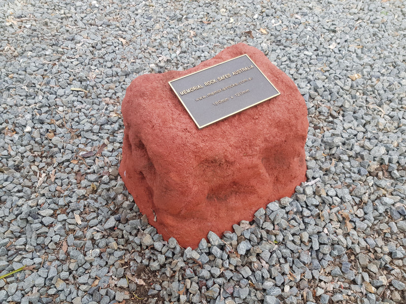 A garden rock cremation urn – Memorial Rocks Australia
