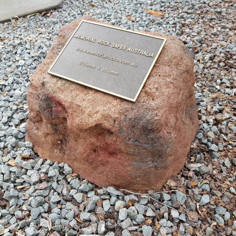 Memorial Rock Urn 1709 Large Brown – Memorial Rocks Australia