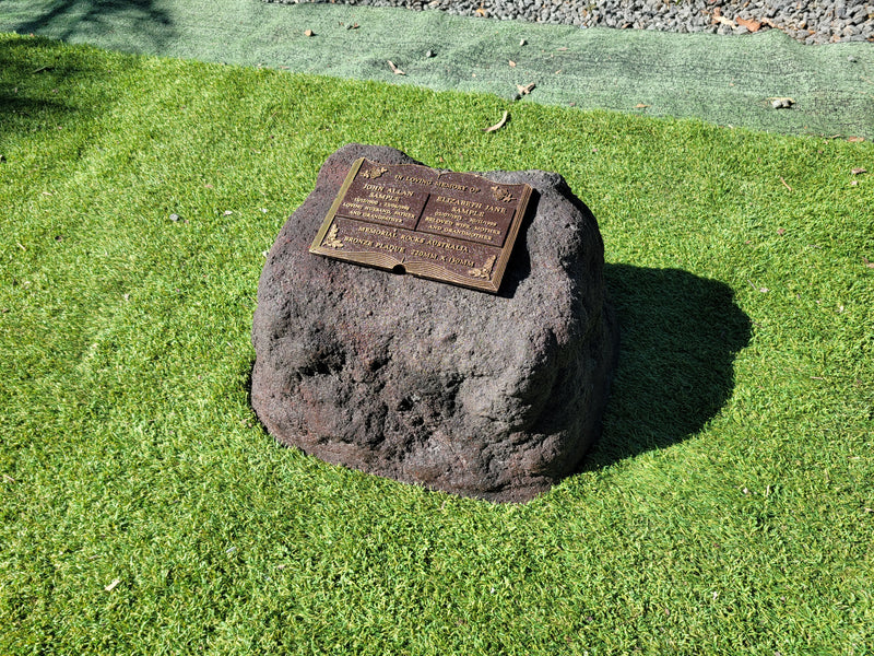 Memorial Rock Urn 1872 Large Double Charchole/ Black – Memorial Rocks ...