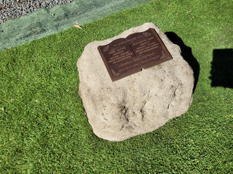 Memorial Rock Urn 1878 Large Double Natural Riversand – Memorial Rocks ...