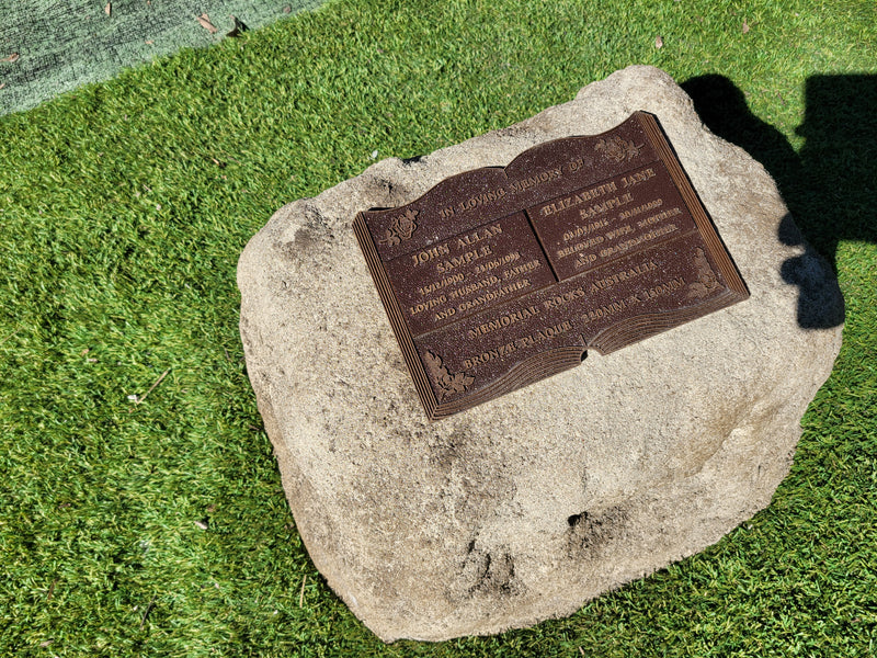 Memorial Rock Urn 1879 Large Double Natural Riversand – Memorial Rocks ...