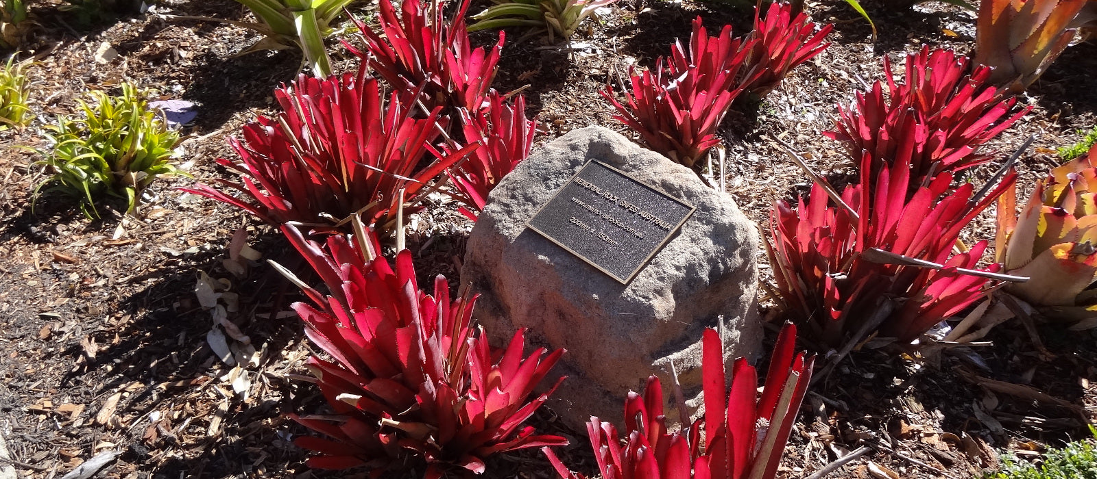 Memorial Rocks Australia. Outdoor funeral urn products.