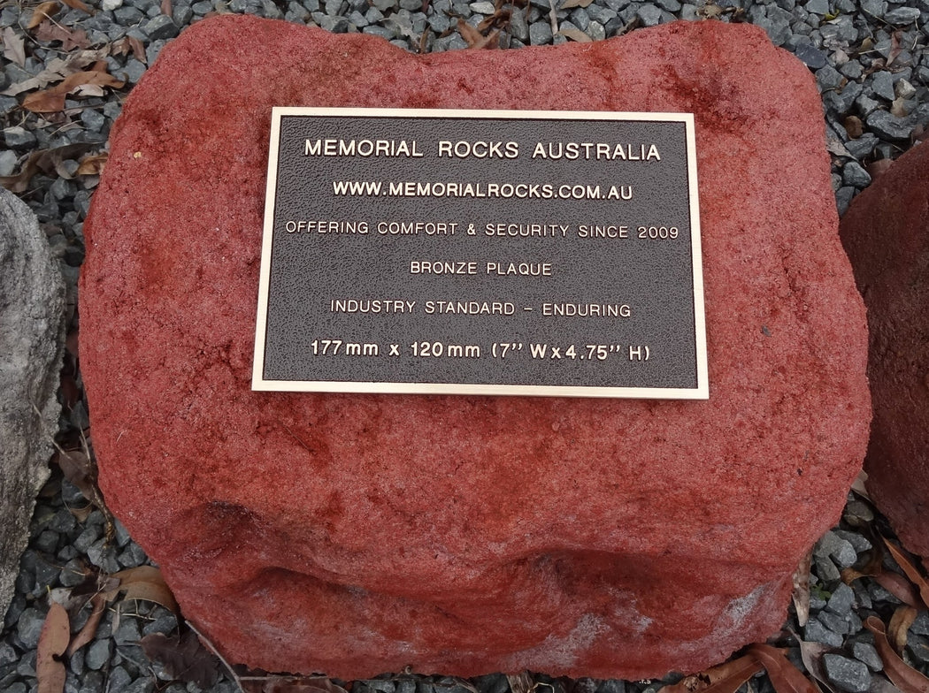 SMALL BRONZE PLAQUES – Memorial Rocks Australia