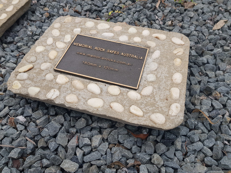 Memorial Paver 1532 (Not an Urn) including 180mm x 120mm Bronze Plaque ...