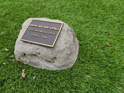 Memorial Rocks Australia. Outdoor funeral urn products.