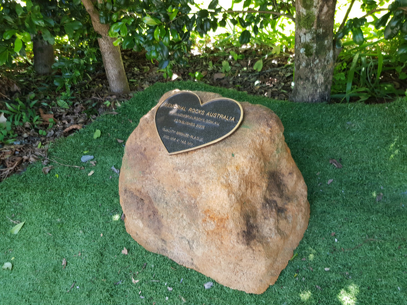Garden urns, outdoor funeral product. – Memorial Rocks Australia