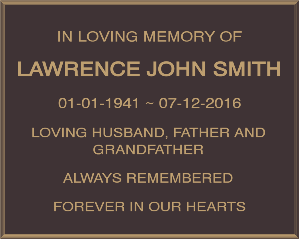 ALL BRONZE PLAQUES – Memorial Rocks Australia