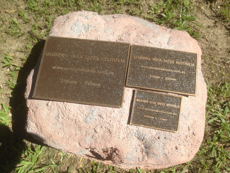 Quality Bronze Plaque Size 200mm x 150mm – Memorial Rocks Australia